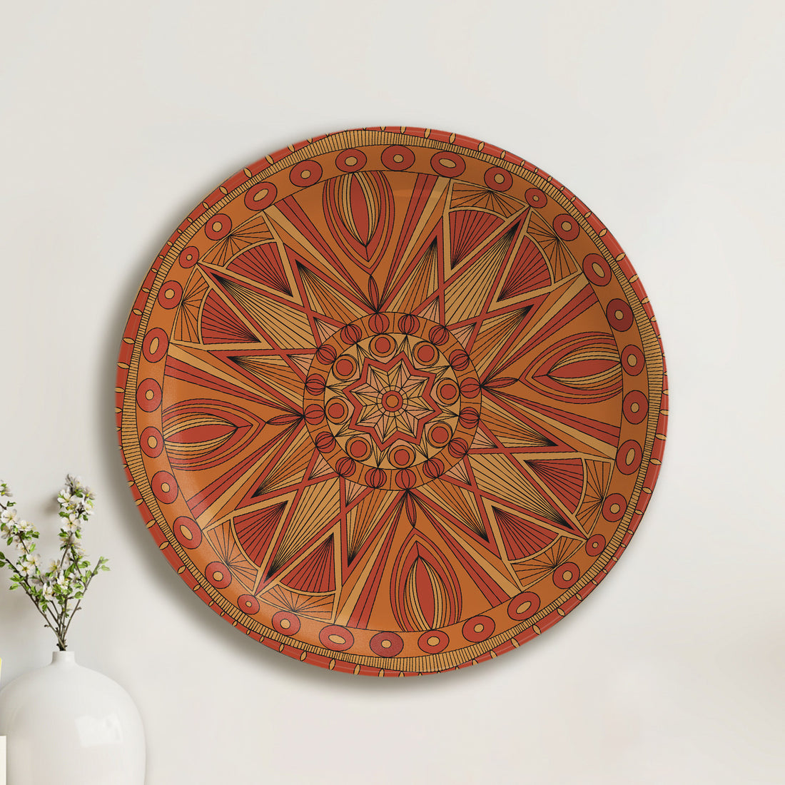 Buy Walnut Whirl Wall Plates Online at Best Price - Nestroots