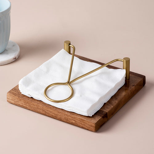 Tissue Paper Stand for Dining Table | Wooden Napkin Holder