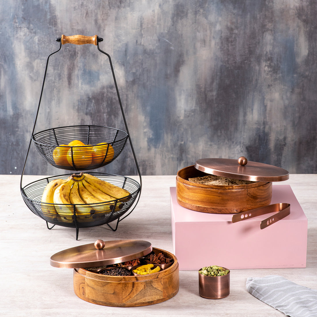 Copper Masala Box, – Nestroots